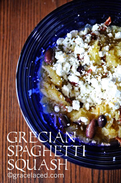 Grecian Spaghetti Squash – GraceLaced