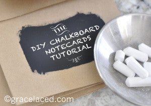 DIY Chalkboard Notecards – GraceLaced