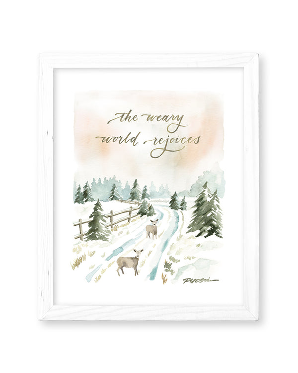 The Weary World Rejoices Print – GraceLaced